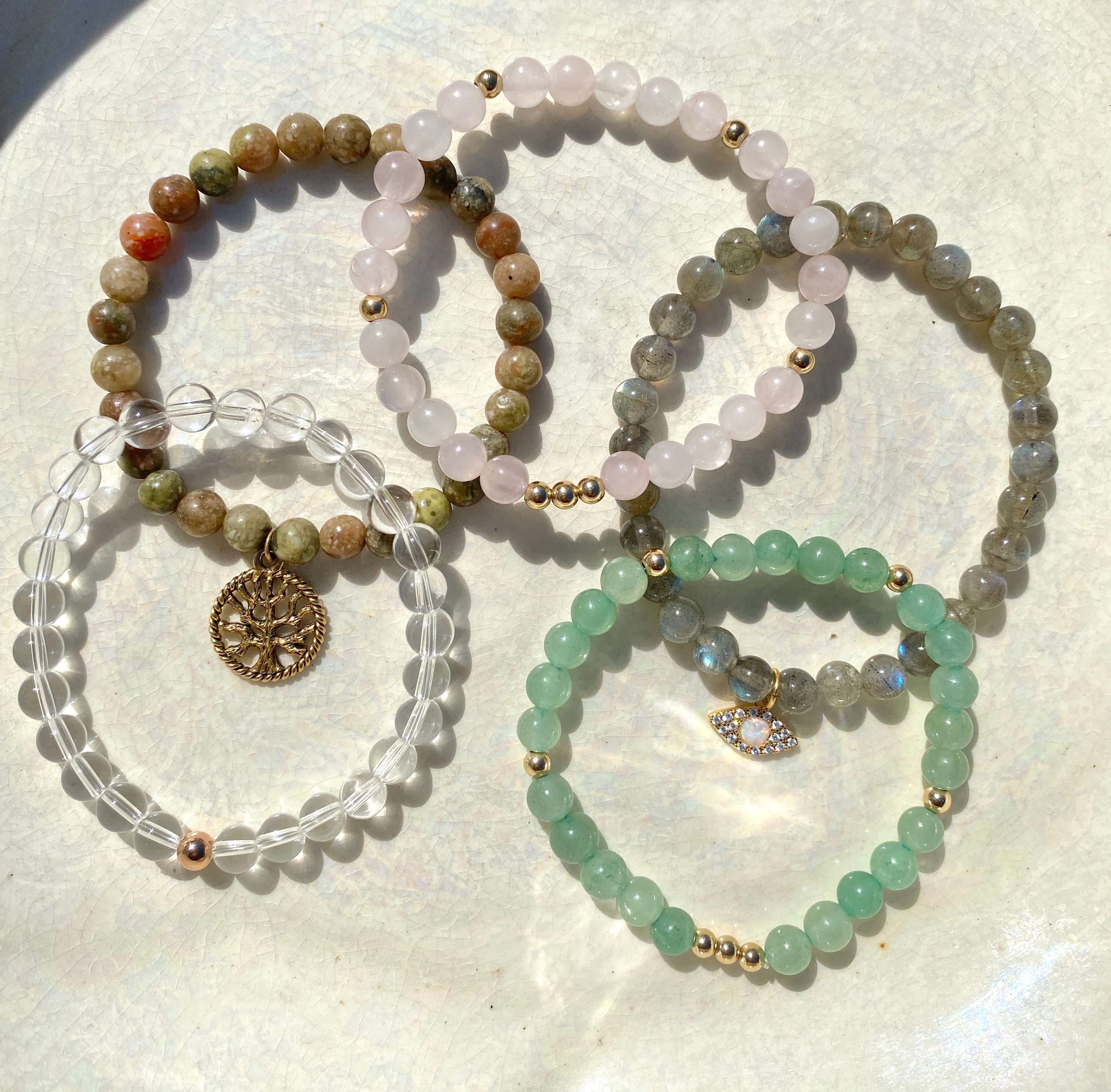 Custom Fit Crystal Healing Intention Bracelet – High Vibes Intention Co.